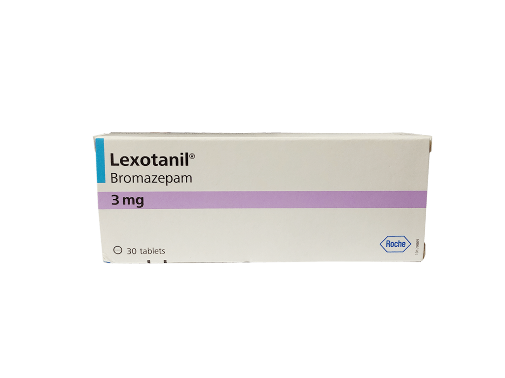 lexotanil bromazepam 3mg 30 Tablets (anxiety) Sleeping aids by Roche ...